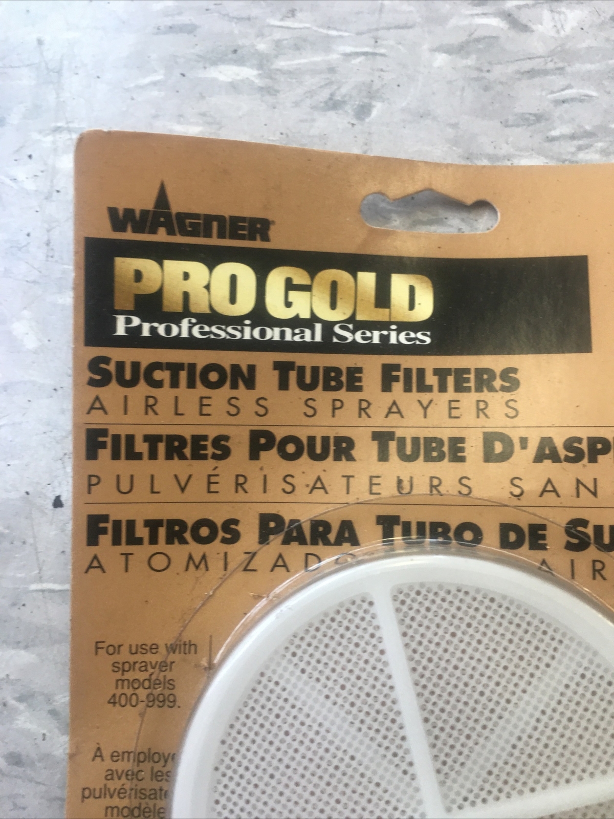 NEW 2 PACK GENUINE Wagner Pro Gold 0154832 SUCTION TUBE FILTERS NOS 400 ...