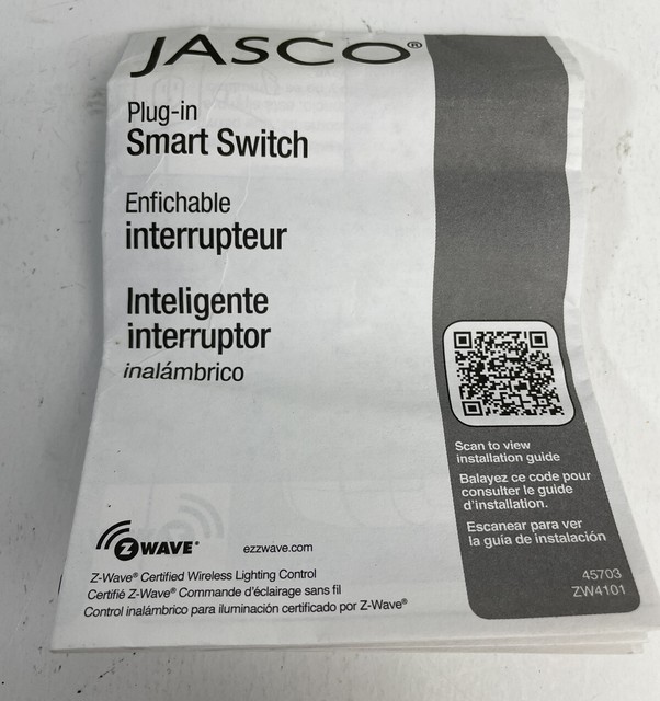 Jasco 45703 Z-Wave Wireless Plug in Appliance Lamp Module Smart On Off ...