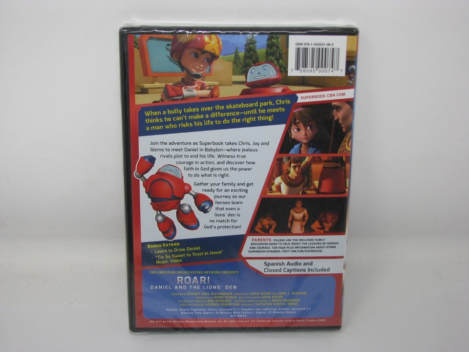 SUPERBOOK ROAR DVD SEALED CHRISTIAN Daniel and the Lion's Den ...