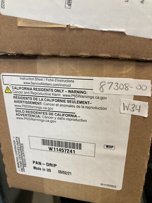 W11457241 WHIRLPOOL PAN-DRIP NEW IN BOX OEM PART | eBay