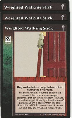 Weighted Walking Stick x3 5th Edition VTES Jyhad | eBay