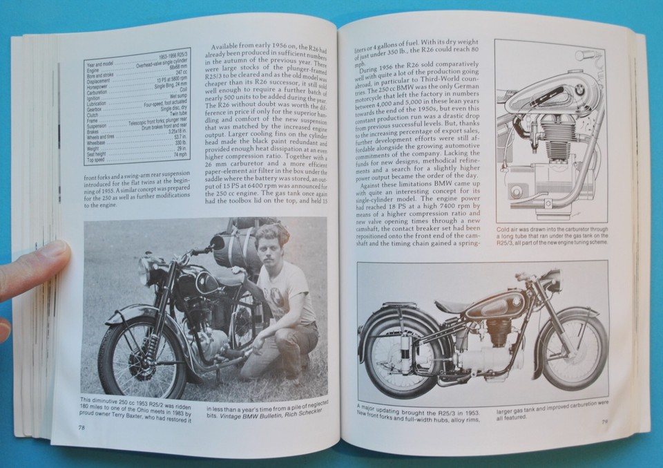 1923-90 BMW Motorcycle Buyers Guide Manual Book R11 R51 R68 R60 R69 R75 ...