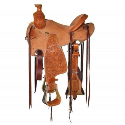Western Ranch Roping Roper Wade Horse Saddle Tree A Fork Work Leather ...