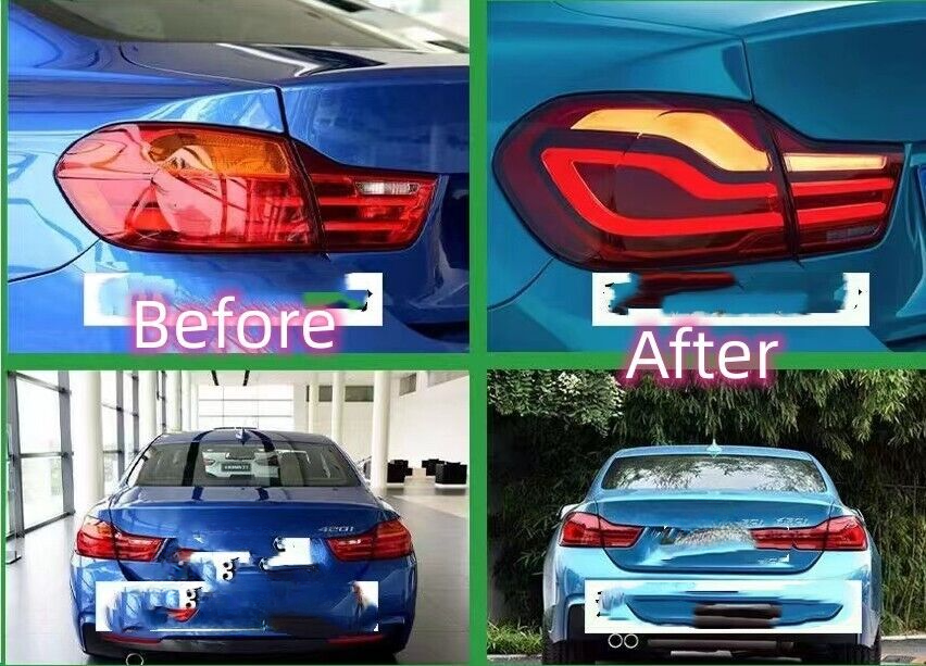F32 F82 Facelift Tail Rear Lights Lamps 4PCS for BMW 4 Series 428I 435I ...