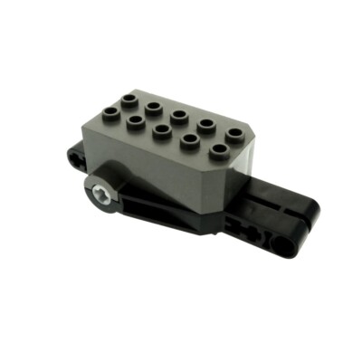 1x Lego Technic Pullback Motor 9x4x2 Dark Gray Black without Studs ...