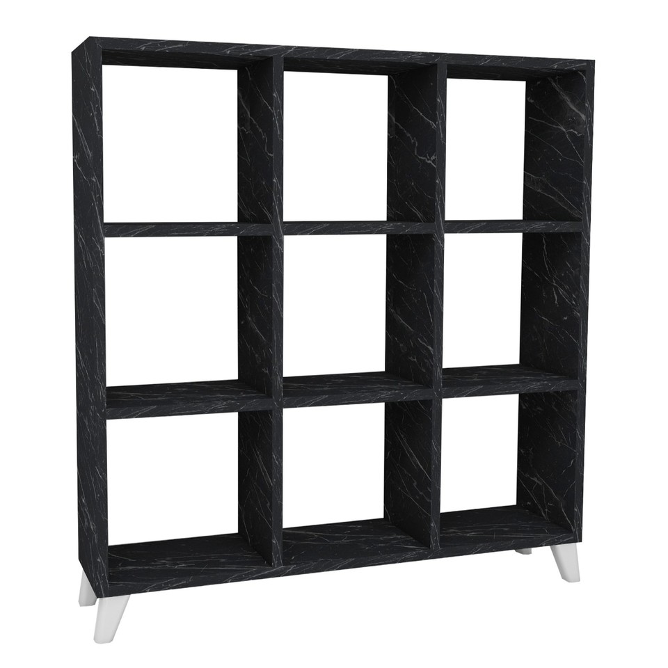 9 Cube Square Bookcase With Legs Cabinet Storage Shelving Display Wood ...