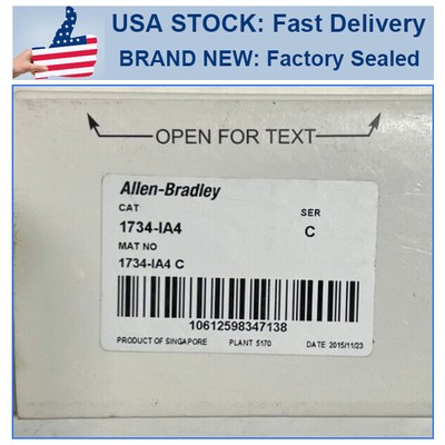 1734-IA4 /C Point I/O 4 Point Digital Input Module Sealed Allen-Bradley ...