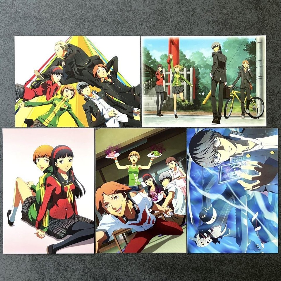 Persona 4 Yu Narukami & Nanako Yukiko Illustration Cards Set of 10 | eBay