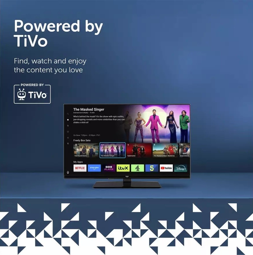 Argos Bush SMART HD Ready TV 32HT25CB 32" HDR LED TiVo Freely TV | eBay UK