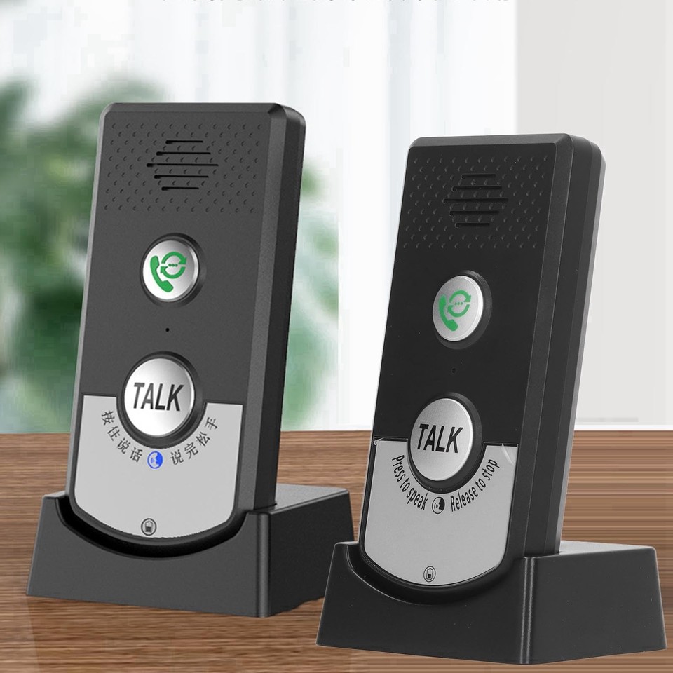 Wireless Intercom System Home Long Range Voice Intercom 2 Pcs Power ...