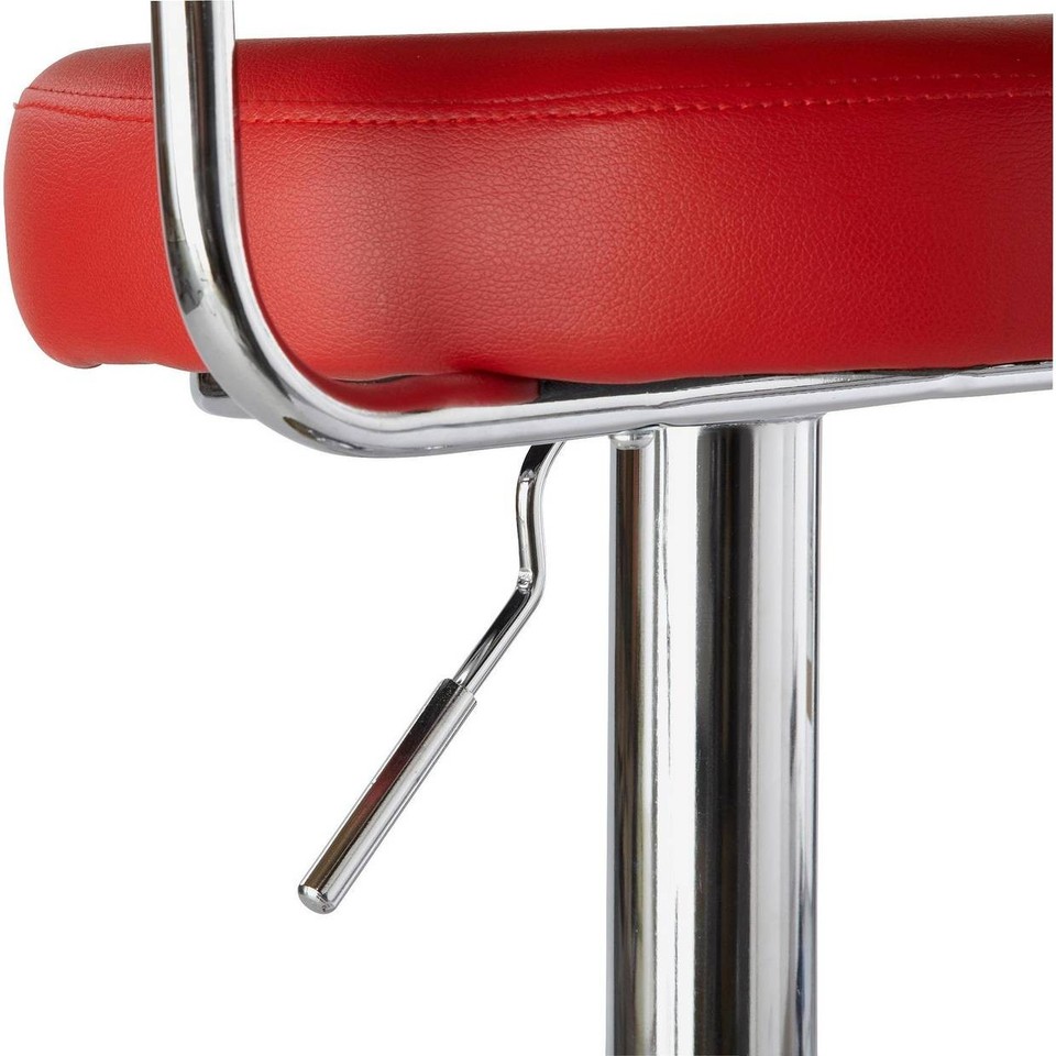 Home Executive Gas Lift Bar Stool - Red | eBay UK