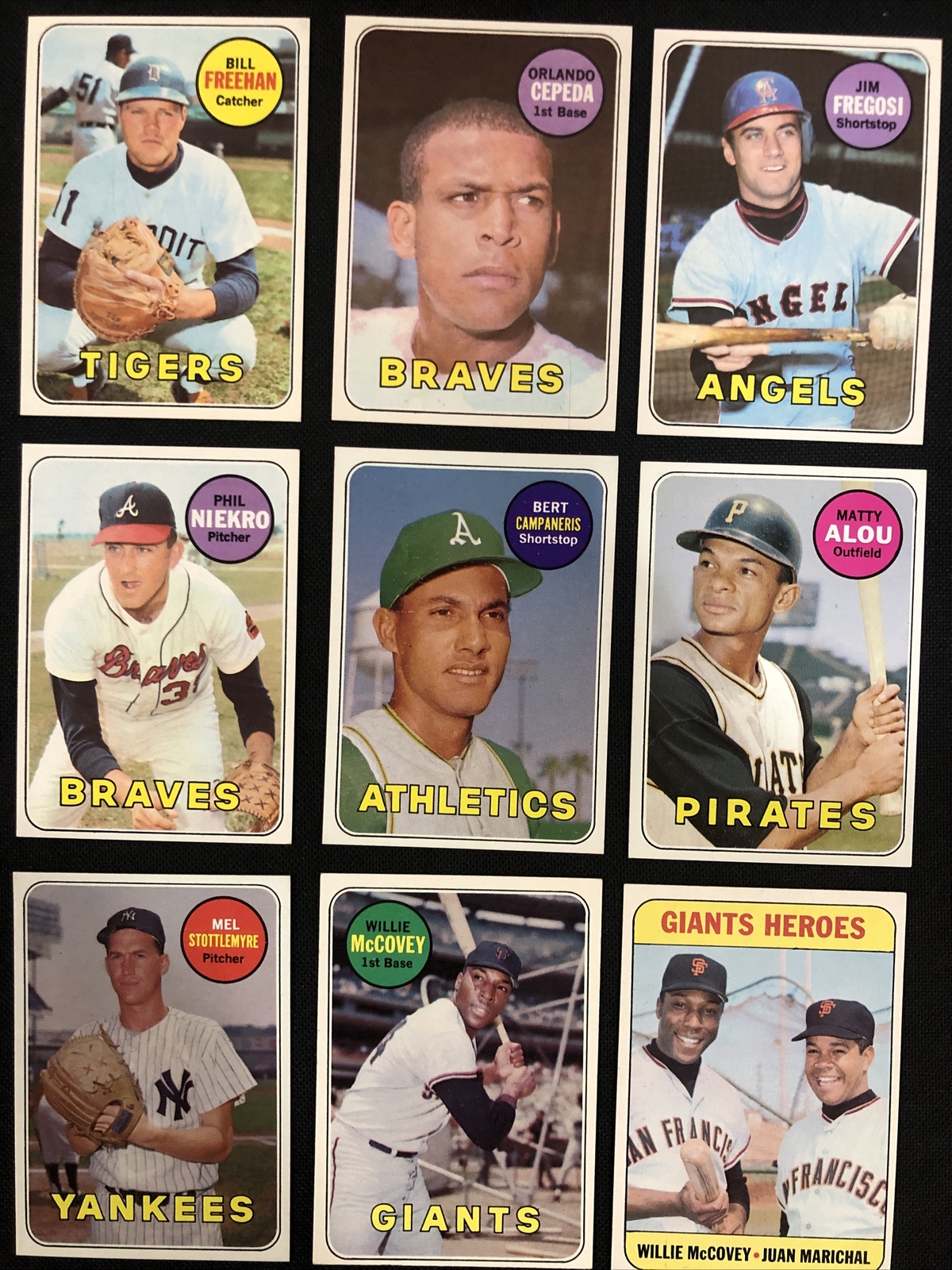 1969 TOPPS BASEBALL COMPLETE SET NM BEAUTIFUL Mickey Mantle, Jackson RC ...
