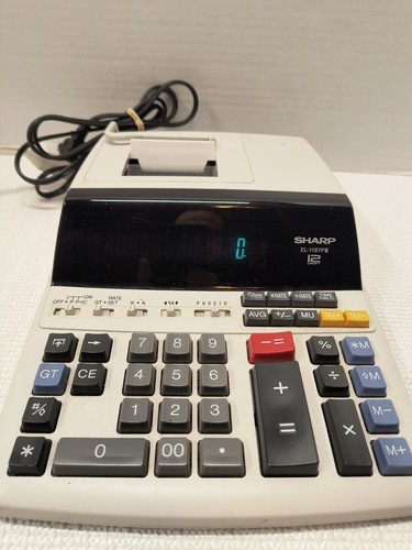 Sharp EL1197P iii (3) 2 Color Desktop Printing Calculator Adding ...