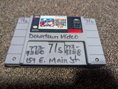 Bill Walsh College Football (Super Nintendo Entertainment System, 1994 ...