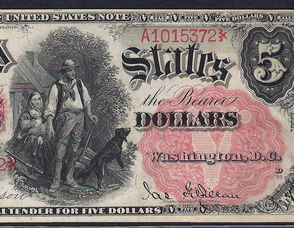 🇺🇸 1878 $5 FR-69 LEGAL TENDER ♚♚ALLISON&GILFILLAN♚♚ PCGS CH NEW 63 | eBay