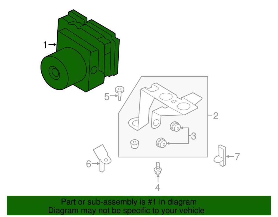 Genuine Ford ABS Control Unit CV6Z-2C405-E | eBay