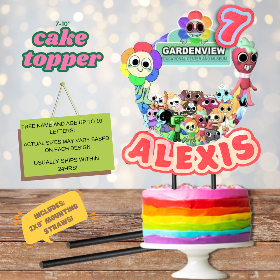 FREE Custum DandyS world Cupcake Cake Toppers PARTY SUPPLIES BIRTHDAY ...