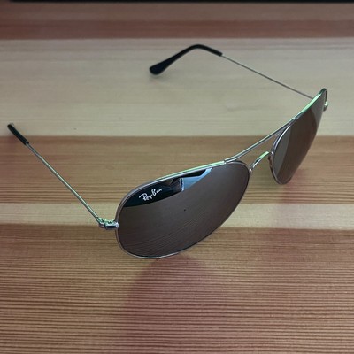 Ray-Ban Rb3025 Classic Mirrored Aviator Sunglasses | eBay