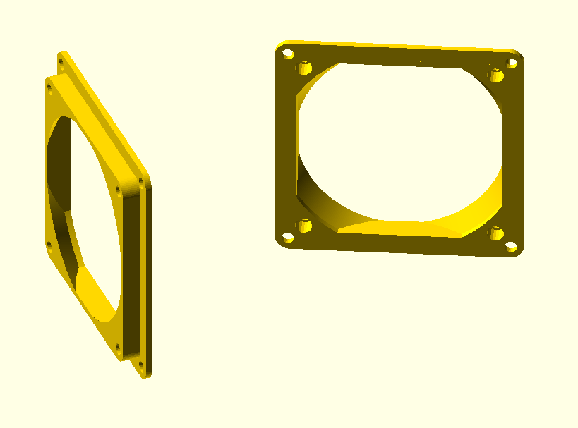 80mm to 70mm CENTERED OFFSET FAN Adapter Converter change PC NAS Case ...