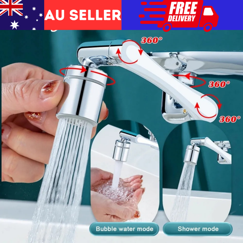 1080 Swivel Extension Faucet Aerator Rotate Robotic Arm Tap Extender ...