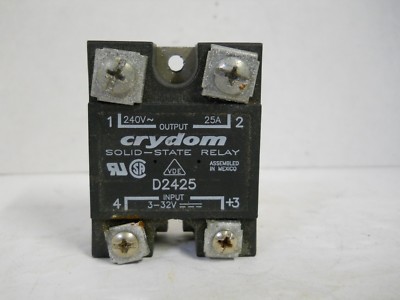 Crydom Solid- State-Relay D2425 Output 240V 25A Input 3-32V ...