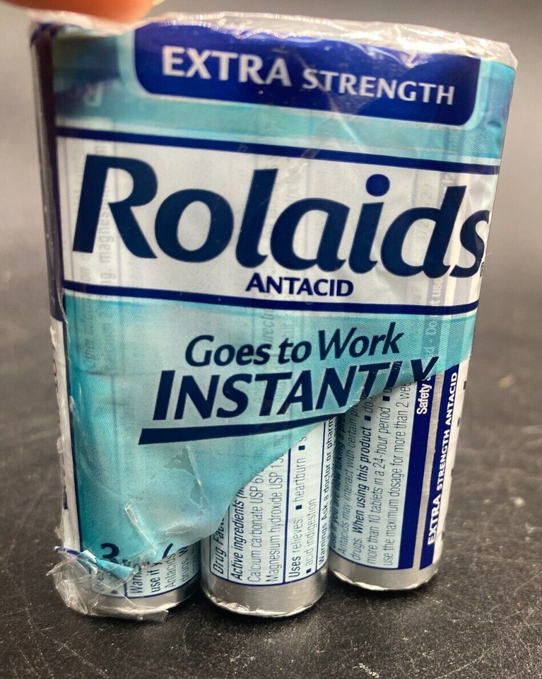 (1 Pk) Rolaids Extra Strength Antacid Chewable Tablets- Mint- 3 Rolls ...