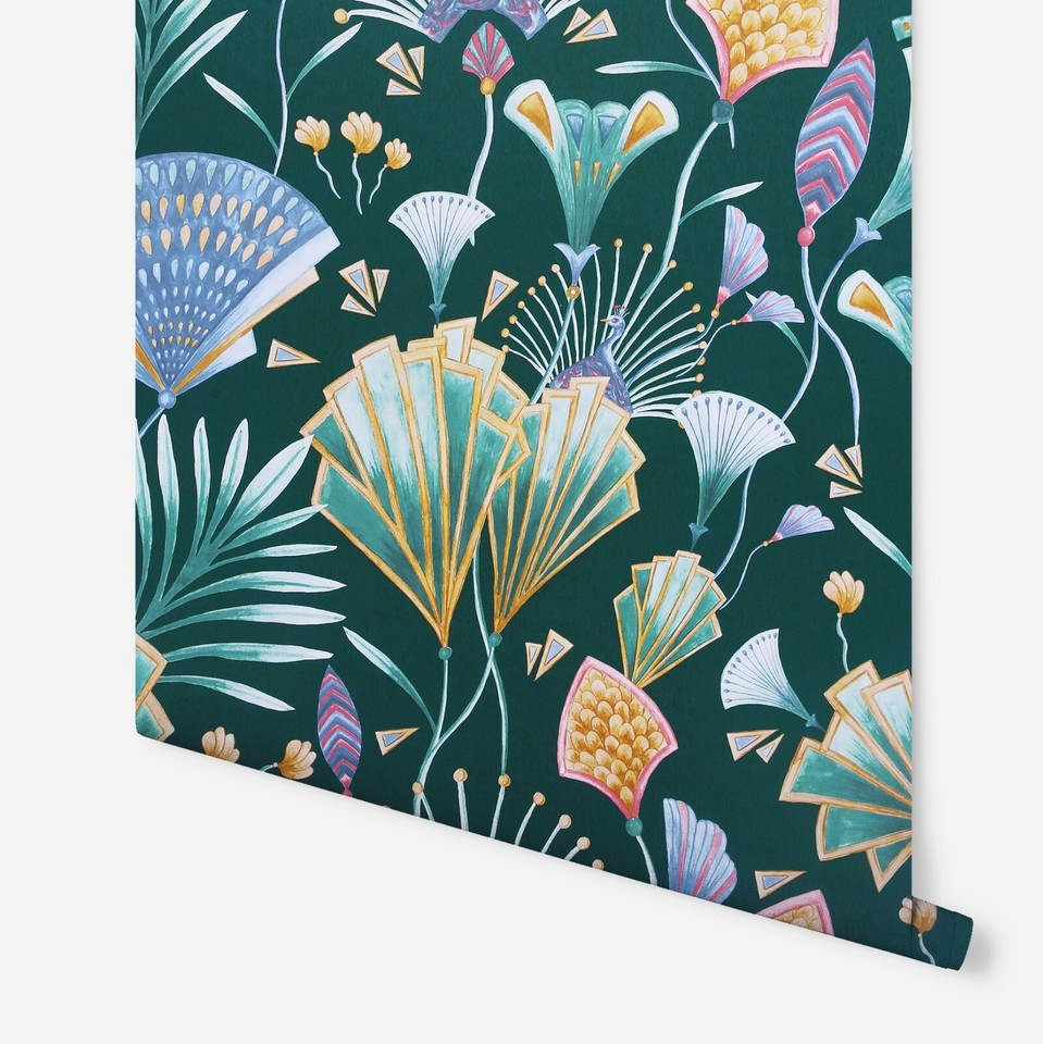 The Chateau Angel Strawbridge WALLPAPER COLLECTION Art Deco Vintage ...