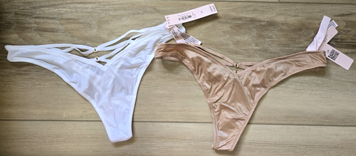 NWT Lot of 2 Victoria's Secret Silky Smooth Strappy High-Leg Thong ...