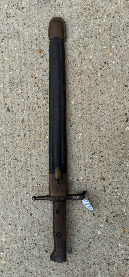 WW1 Italian M1891 Carcano Bayonet with Leather Scabbard | eBay