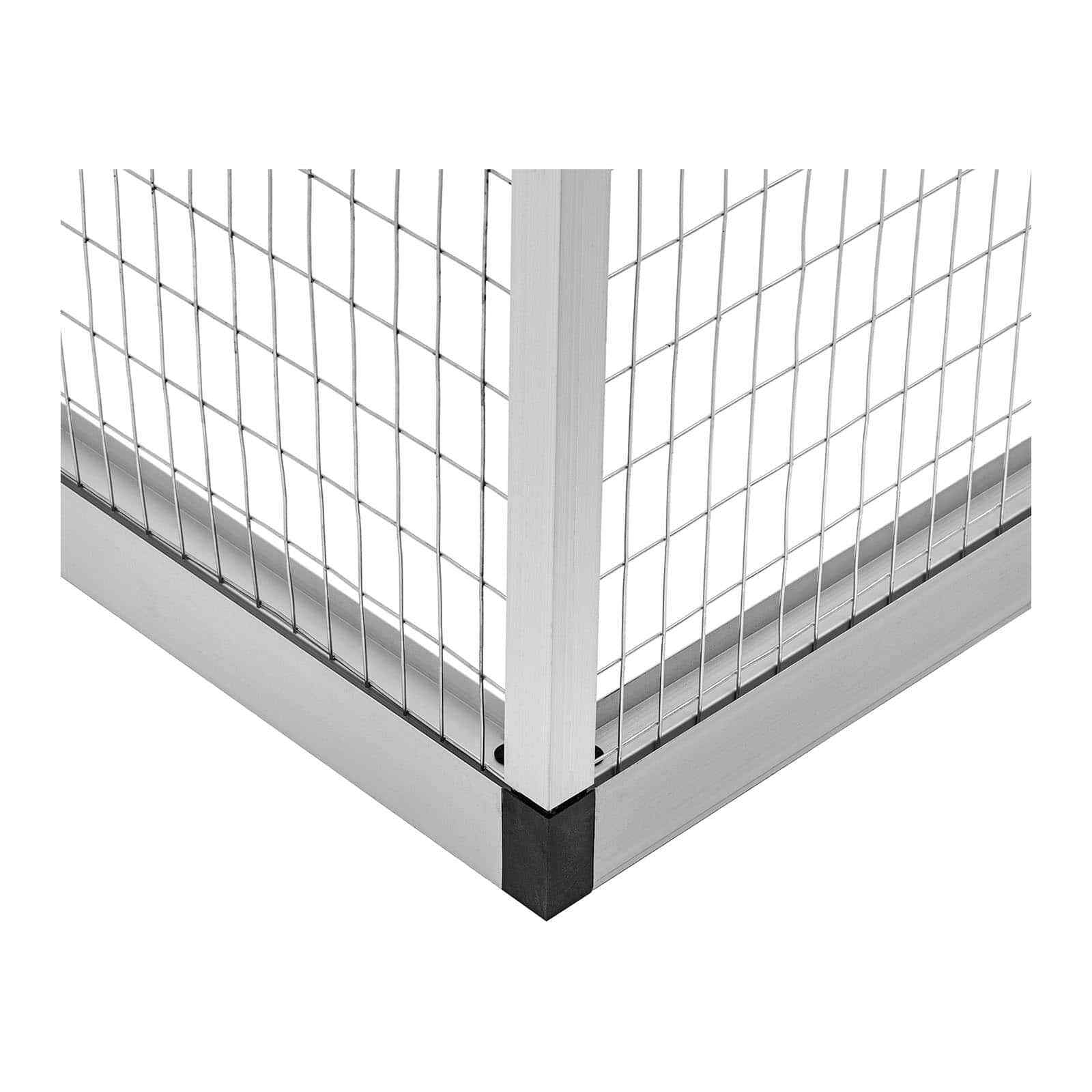 Outdoor Bird Aviary Aluminium Aviary with Door {netto_length}} x 178 x ...