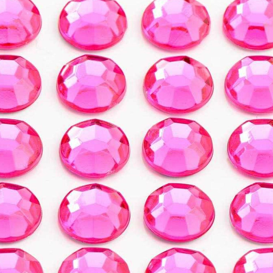 2-10mm DIAMANTE GEM SHEETS Self Adhesive Rhinestone Flat Back Crystals ...