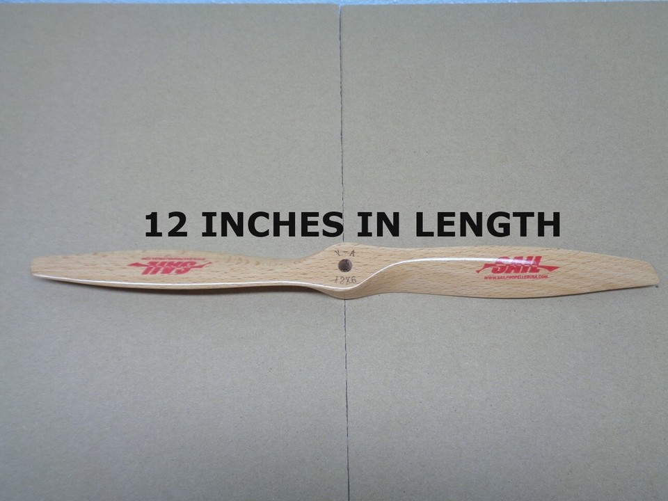 12x6 MM RC AIRPLANE WOODEN MODEL (1 PROPELLER) 12 INCH - GASOLINE PROP ...