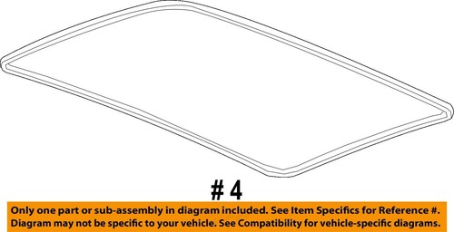 GM OEM 18-23 Equinox,Terrain Roof Sunroof-Glass W'strip 84262941 | eBay