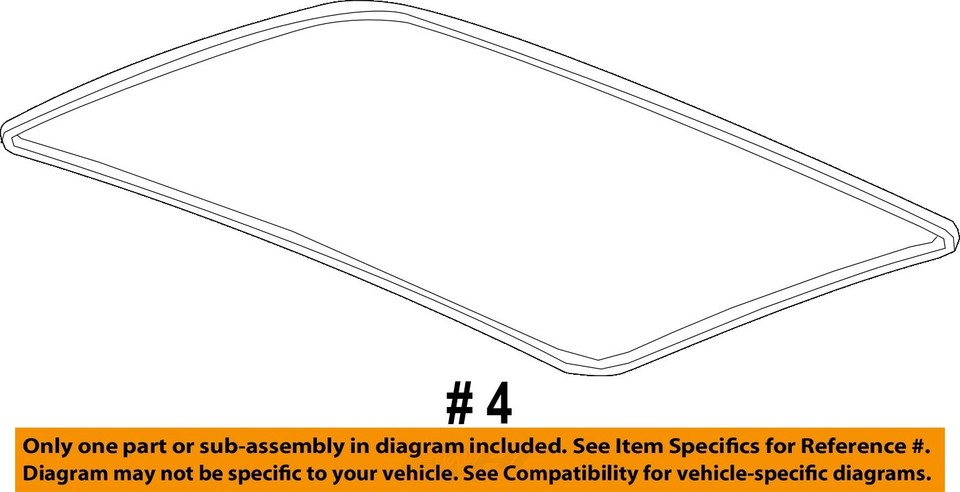 GM OEM 18-23 Equinox,Terrain Roof Sunroof-Glass W'strip 84262941 | eBay