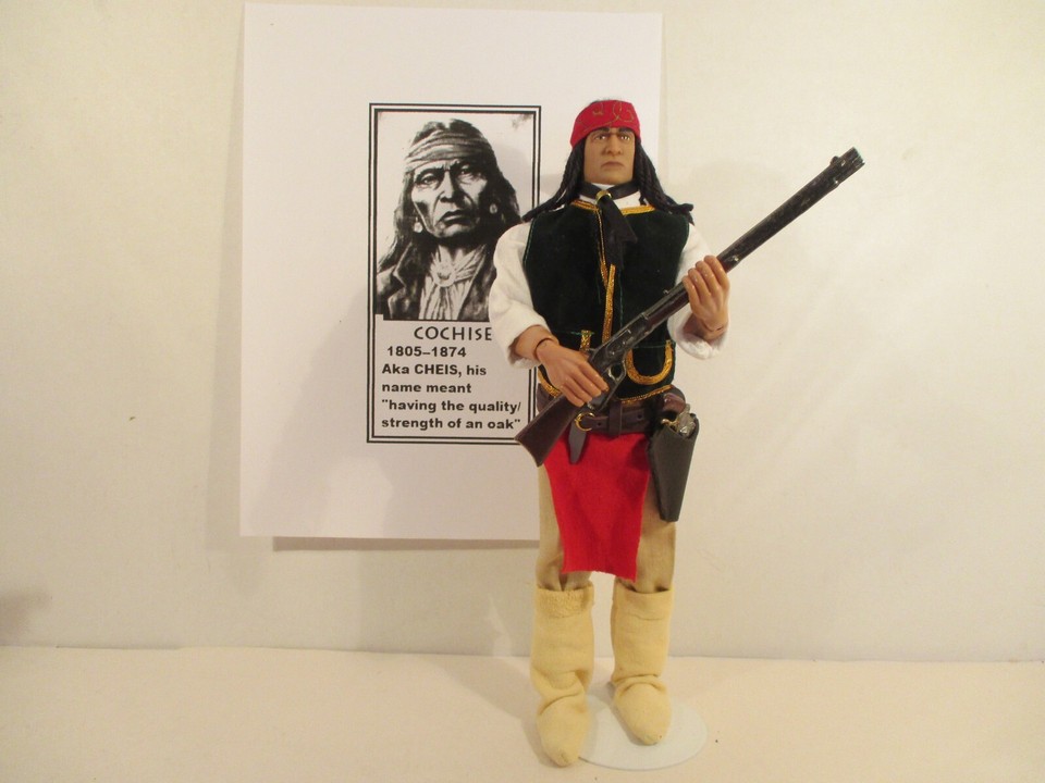 Cochise Chiricahua Apache chief warrior Old West 1/6 12" custom figure ...