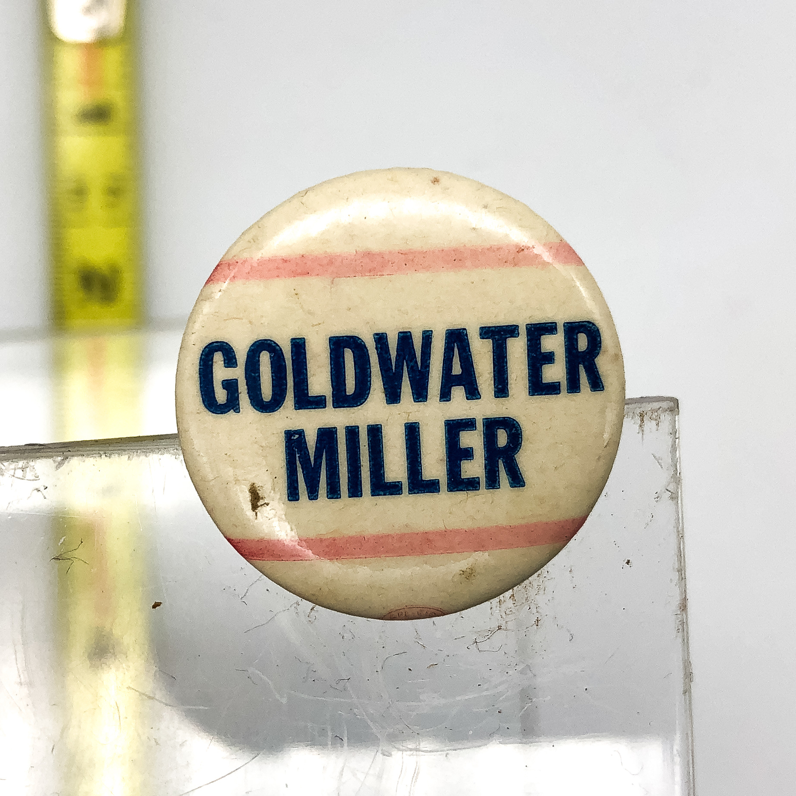 Vintage Goldwater Miller Pinback Button Presidential Campaign All White ...