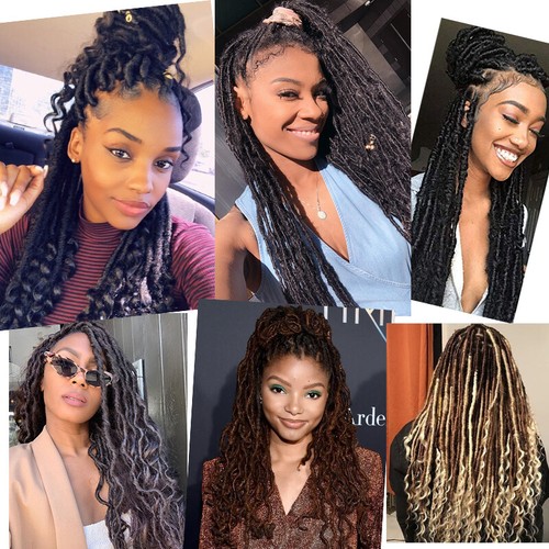 20 Inch Ombre Faux Locs Braids Hair Extensions for Braiding Dread Lock ...