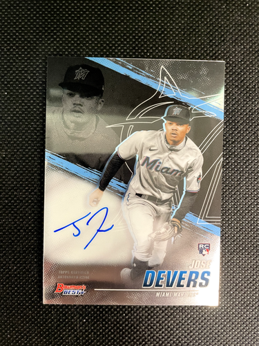 2021 Bowman's Best Jose Devers Rookie Autograph On Card | eBay