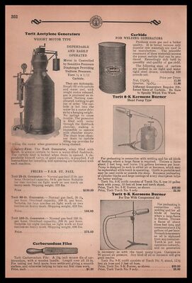 1931 Torit Acetylene Generators And Hand Pump Kerosene Burners Vintage ...