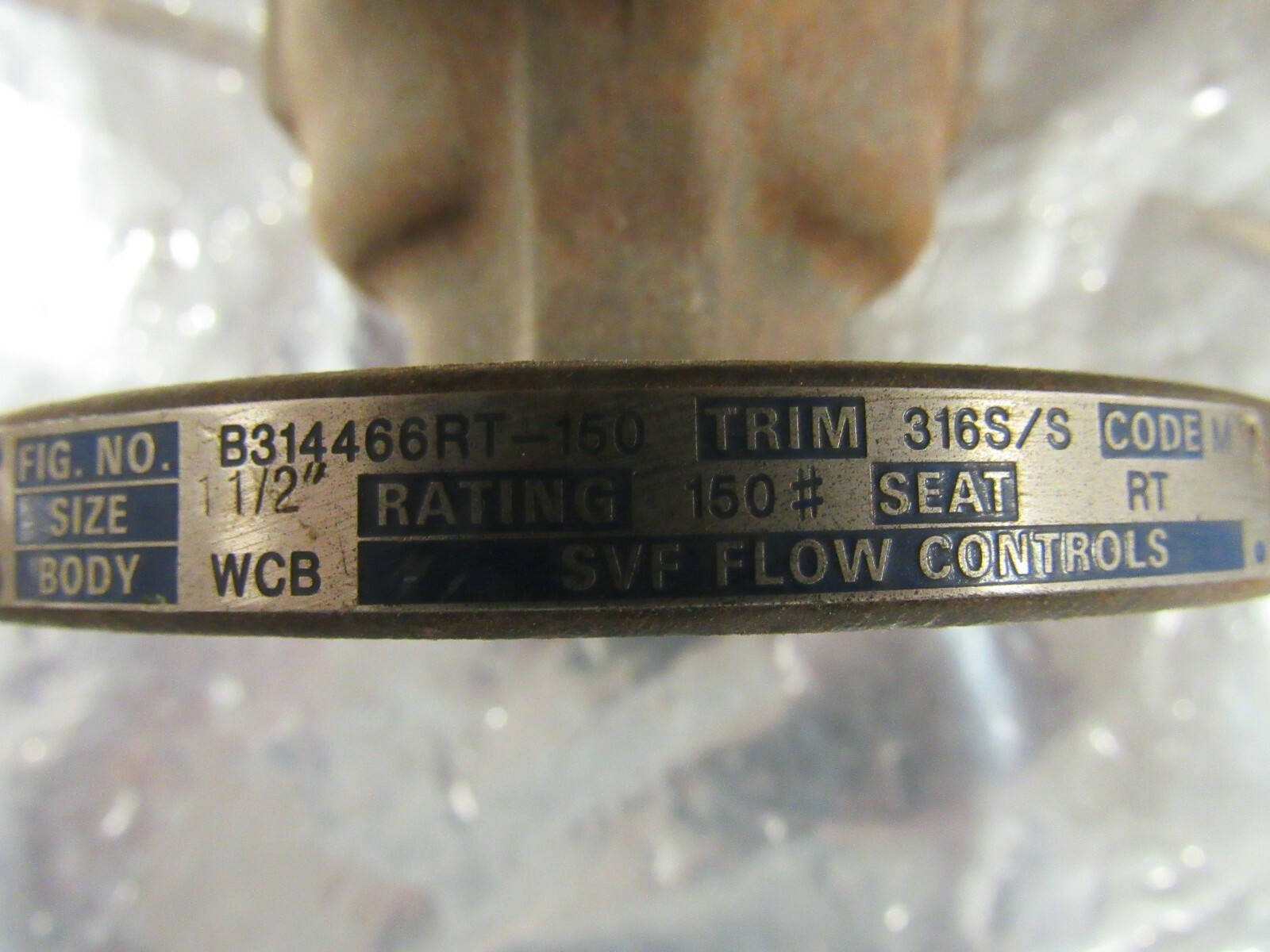 SVF B314466RT-150 1-1/2 WCB 316SS M 150# RT FLOW BALL FLANGE VALVE**NEW ...