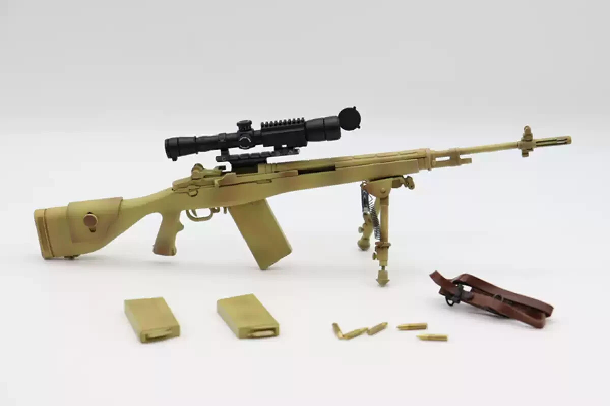 1/6 M14 Designated Marksman Sniper Riffle for 12" Hot Toys Phicen ...