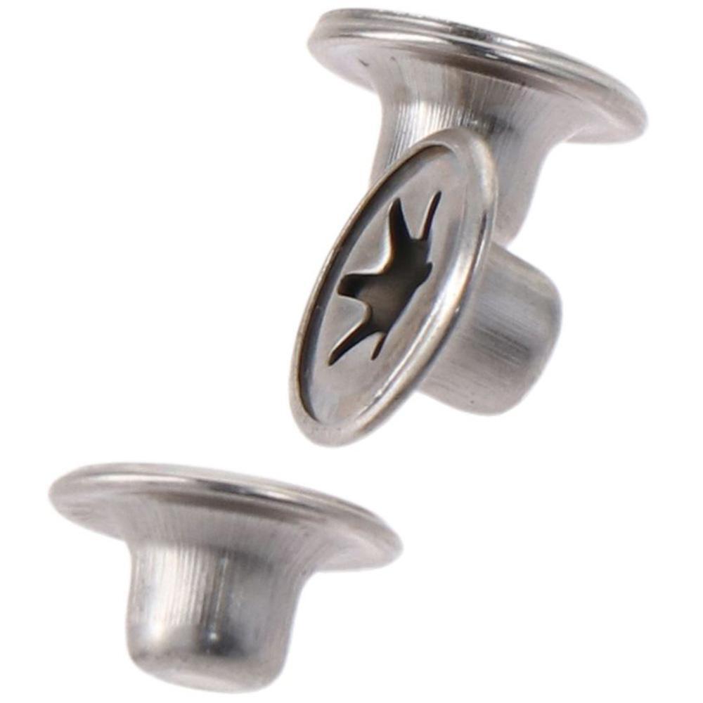 4Pcs Spring Steel Push-on Pushnut Caps Silver Zinc Mech Finish Hand ...