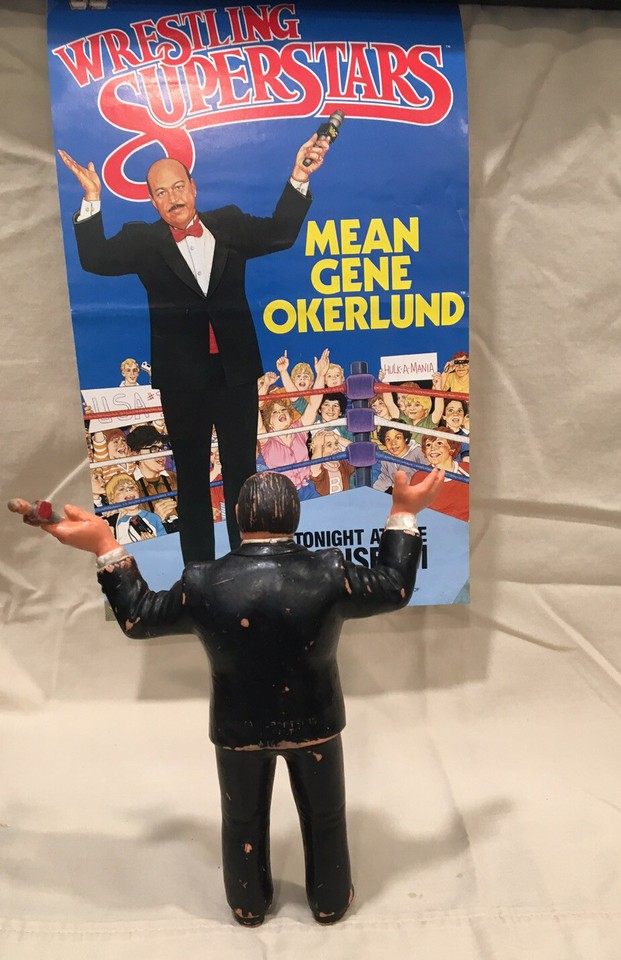 VTG wwf ljn Mean Gene with poster 1986 8” | eBay