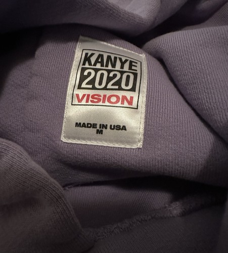Kanye 2020 Vision Hoodie Puple Lavender Size Medium NEW, NEVER WORN | eBay