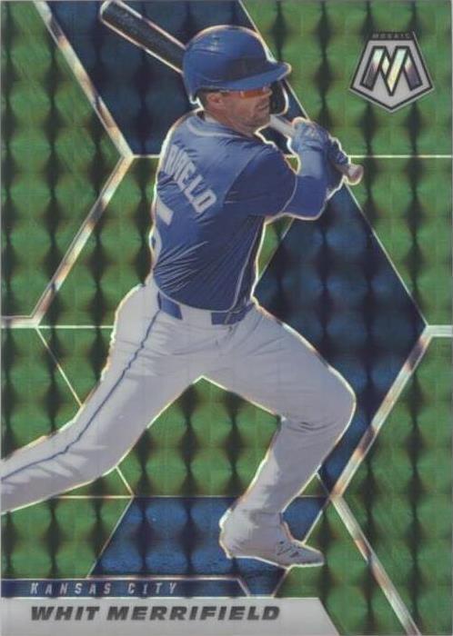 2021 Panini Mosaic - Whit Merrifield #14 Green Mosaic Prizm for sale ...