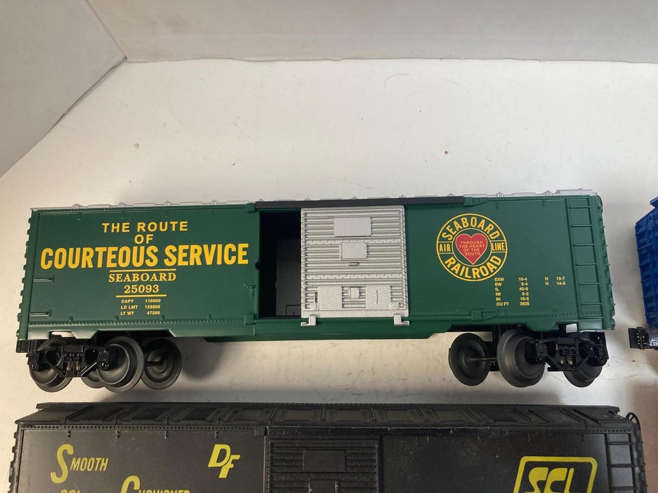 Lionel Fallen Flags Box Car Set of 4 (Seaboard, SCL, RF&P) - O Scale ...