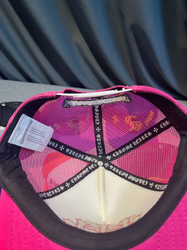 Chrome Hearts Pink Triple Cross Trucker Hat | eBay