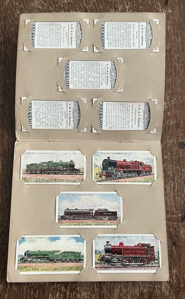Wills Cigarette Picture Card Album Complete Locomotive Steam Engines ...