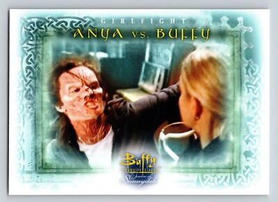 Girl Fight Buffy The Vampire Slayer Women Of Sunnydale #87 Trade Card ...
