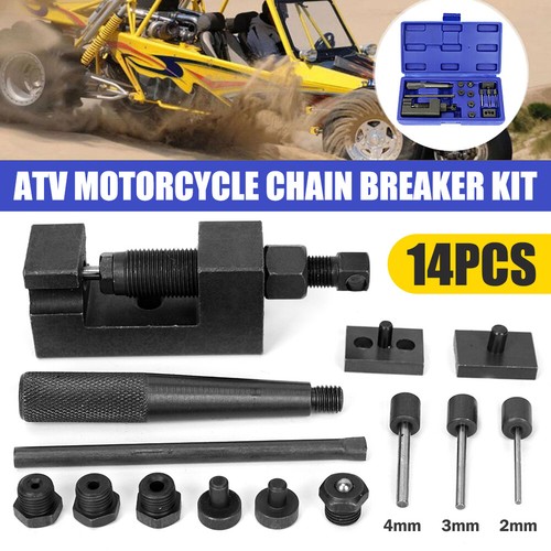 Motorcycle Heavy Duty Chain Breaker Rivet Cutter Tool Kit For 520-630 ...